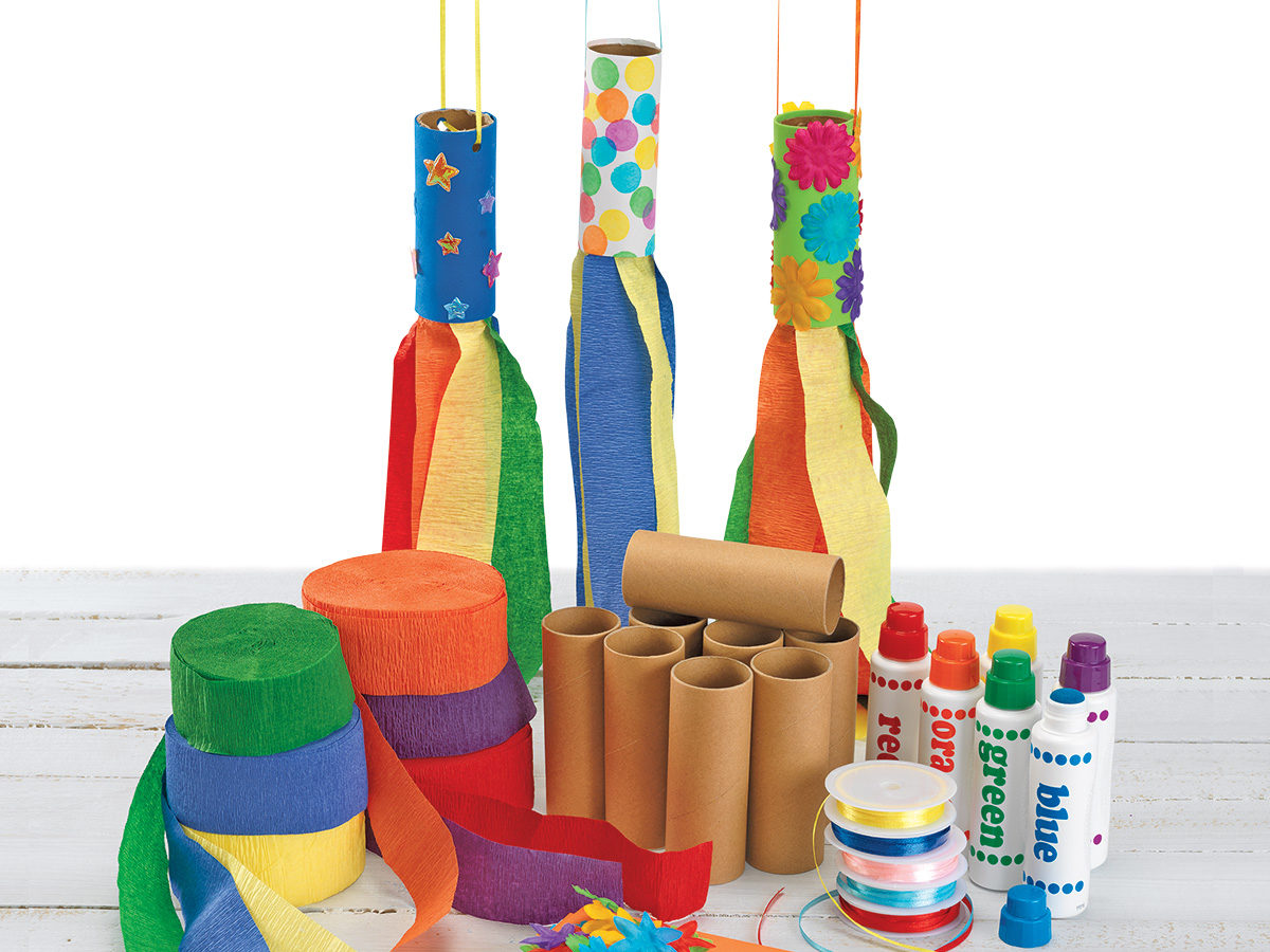 Paper Roll Windsocks - Colorations®