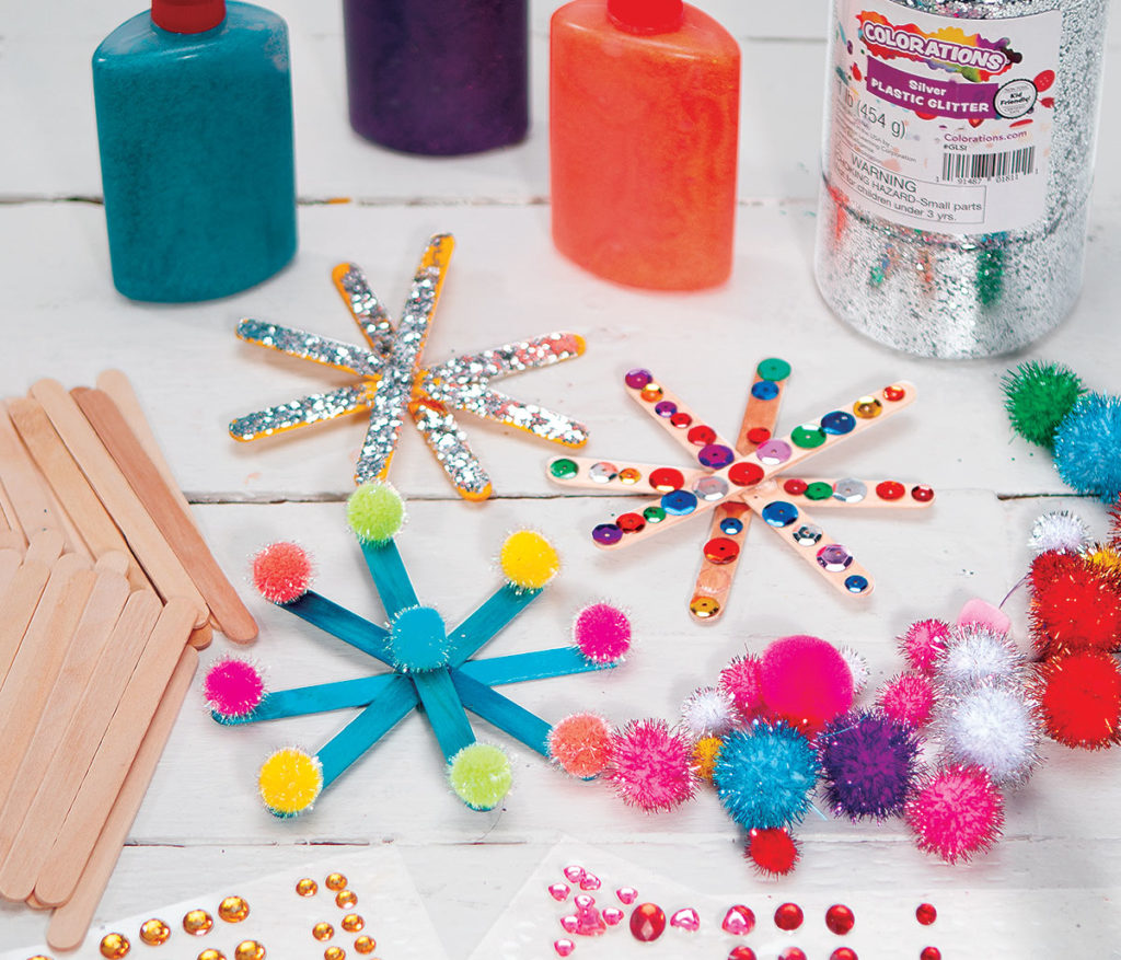 Craft Stick Snowflakes - Colorations®